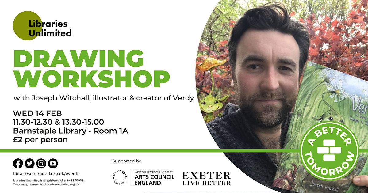 Drawing Workshop with illustrator Joseph Witchall for Age 7-11 ...
