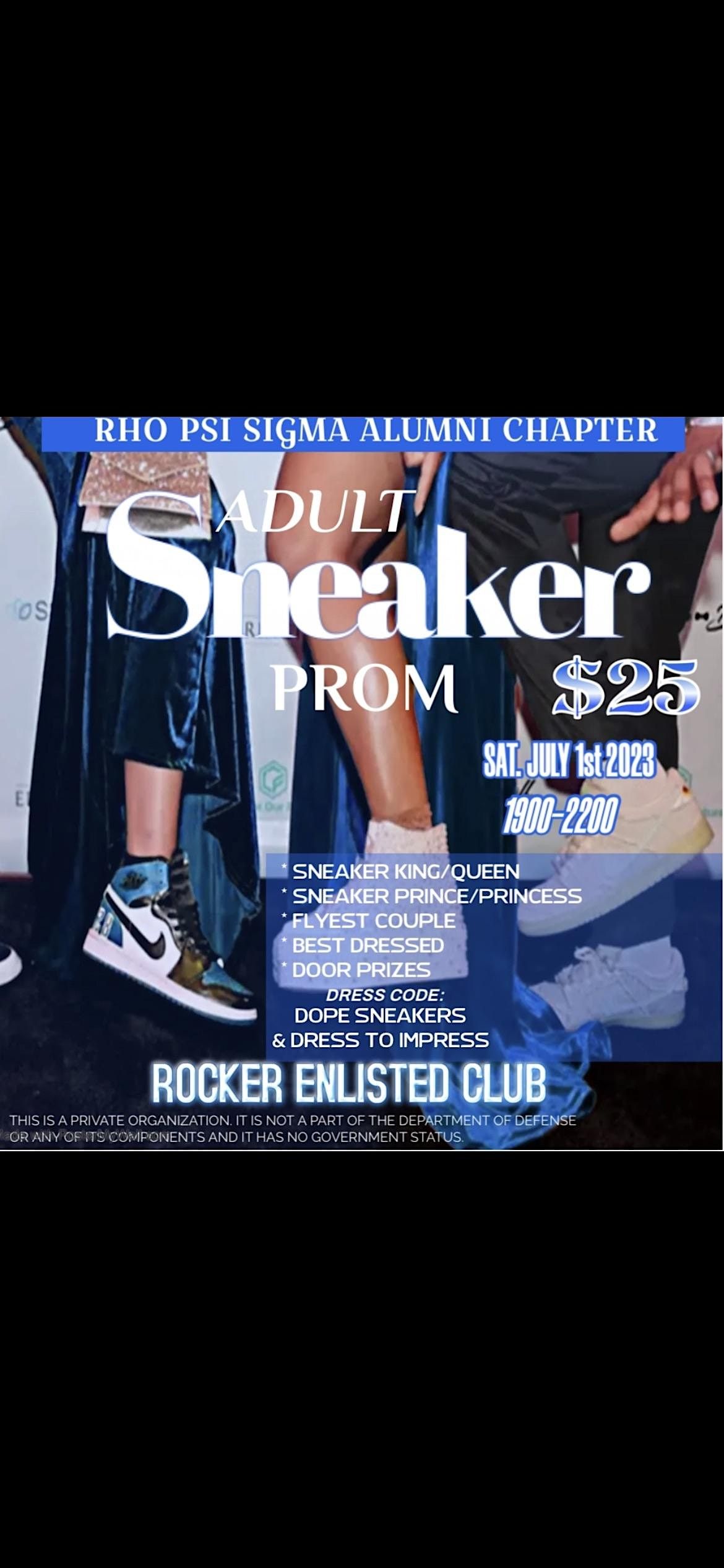 Adult Sneaker Prom, Rocker Enlisted Club, Okinawa, 1 July 2023 | AllEvents