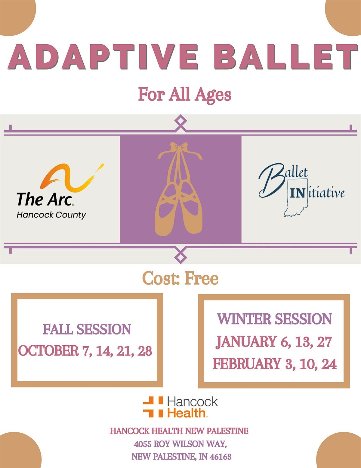 Adaptive Ballet: Winter Session, Hancock Wellness Center - New ...