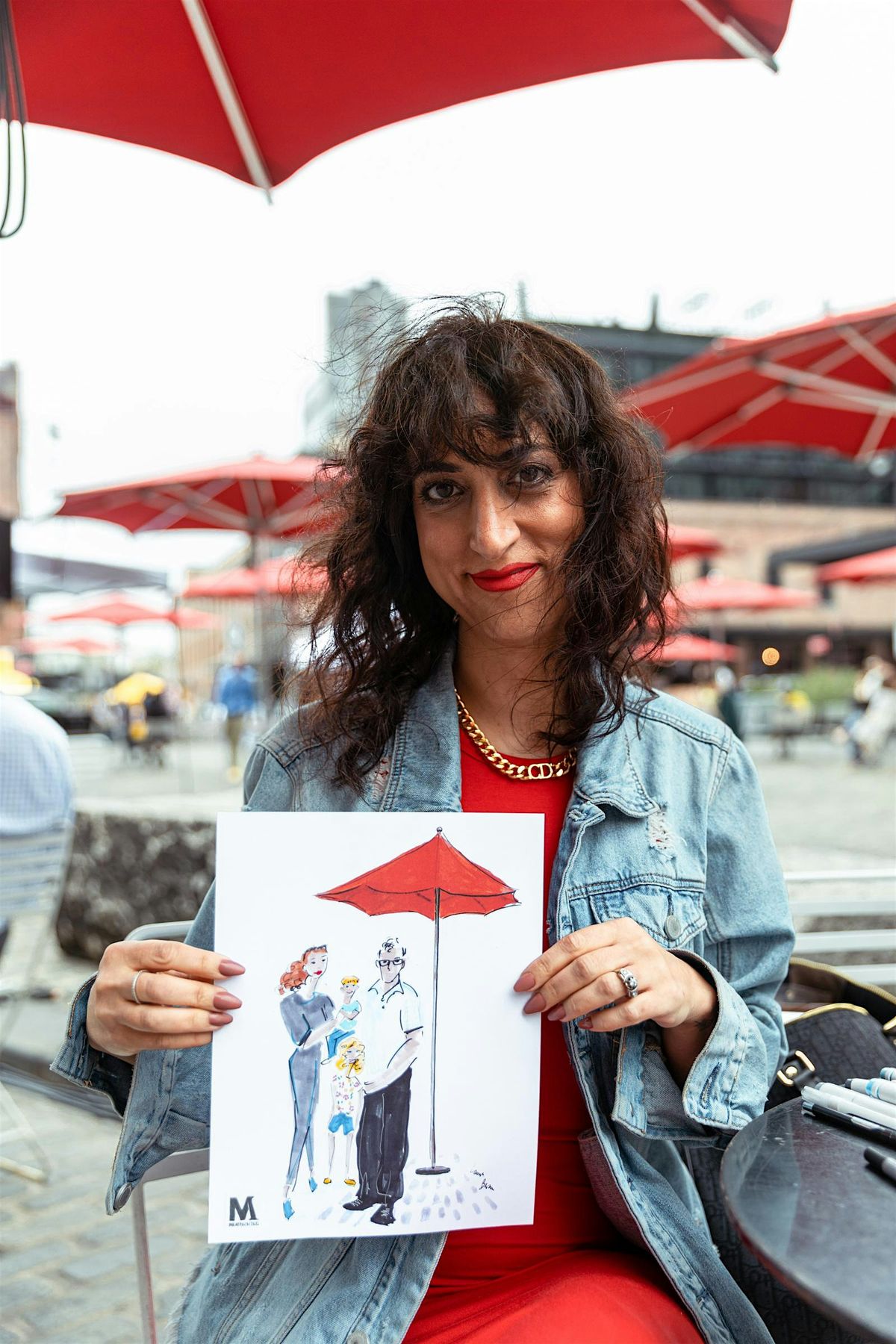 Complimentary custom portraits by artist Laura Baran, Gansevoort Plaza ...