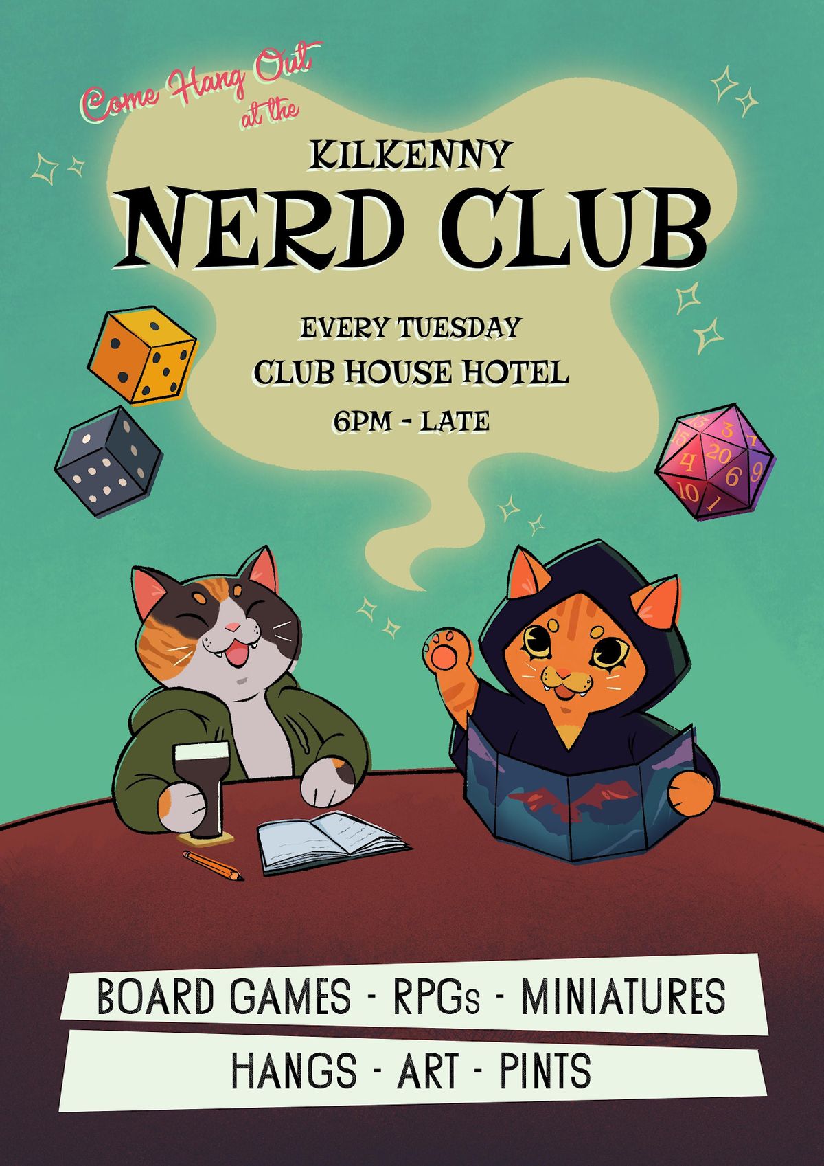Kilkenny Nerd Club, The Club House Hotel, Kilkenny, October 10 to March 16 | AllEvents.in