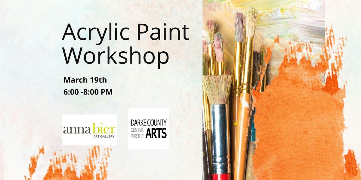 Acrylic Paint Workshop at the Anna Bier Gallery, Anna Bier Art Gallery ...