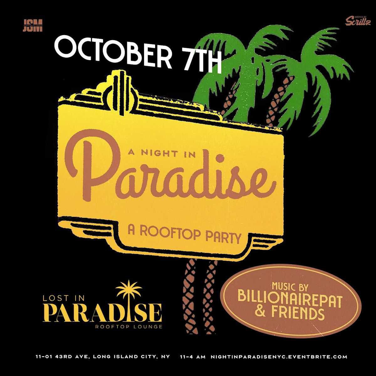 Night In Paradise: NYCs Biggest Rooftop Party, Lost in Paradise Rooftop ...