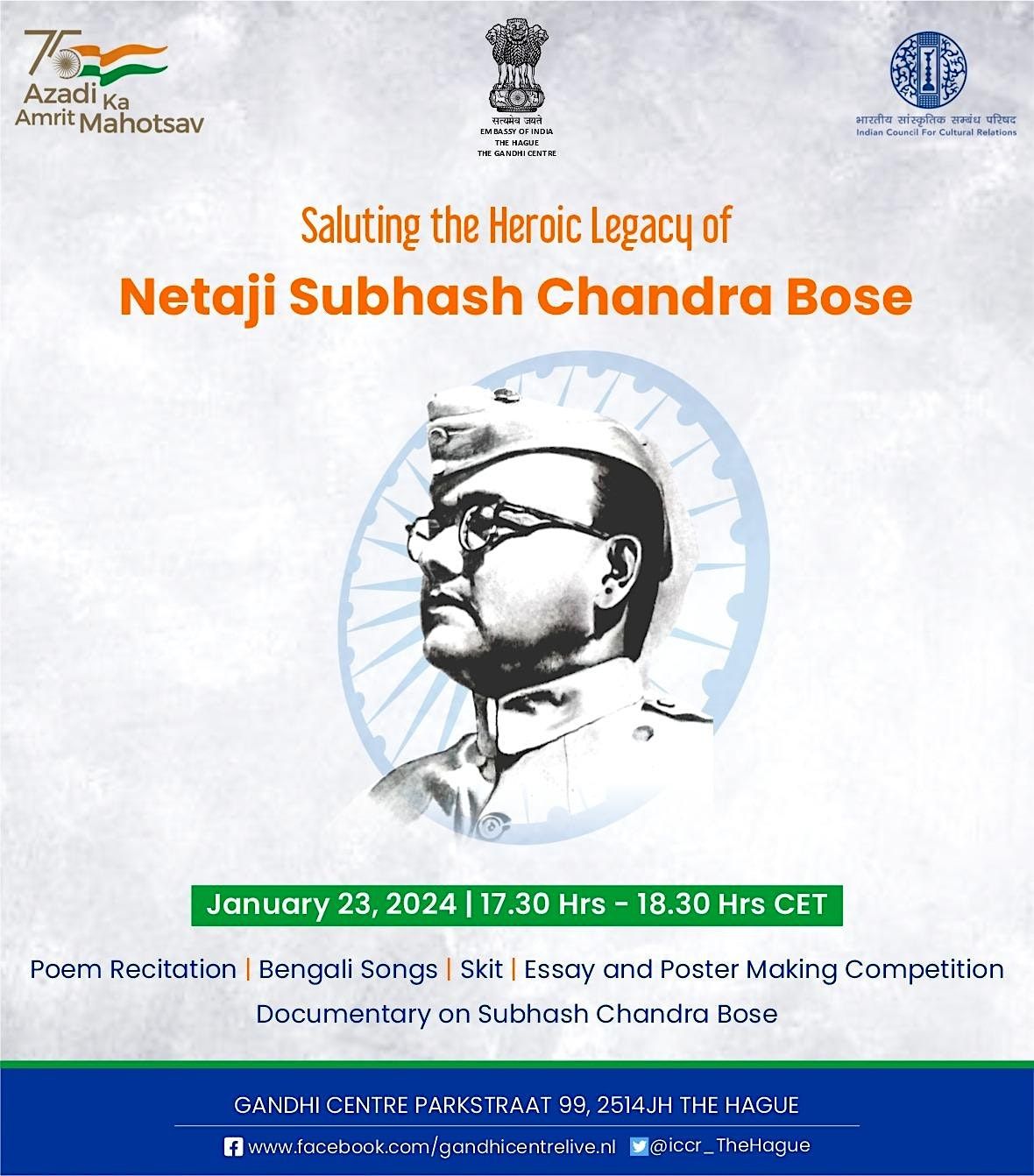 Celebrating Birth Anniversary of Netaji Subhash Chandra Bose, Gandhi ...