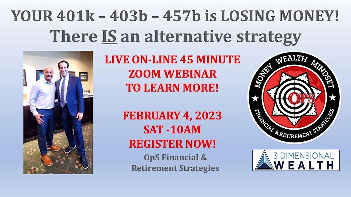 Your 401k - 403b - 457b is LOSING MONEY!, February 4 2023 | Online ...
