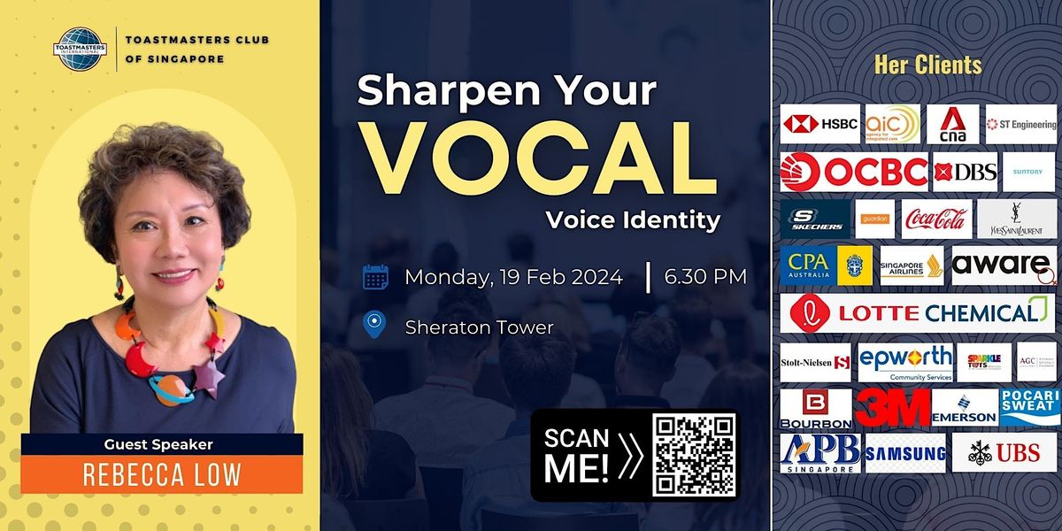TMCS Workshop - Sharpen Your Vocal Identity with Rebecca Low, Sheraton ...