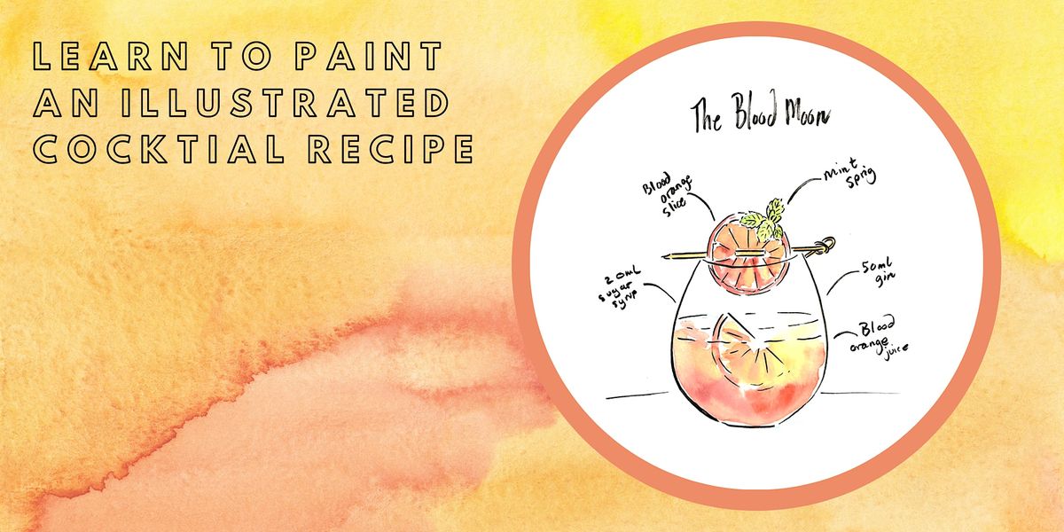 Learn To Paint An Illustrated Cocktail Recipe, Angel Bar - Caversham ...