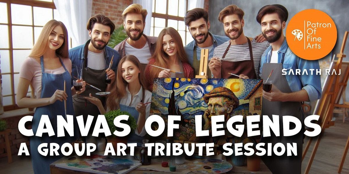 Paint Together On A Canvas Legends in Group, Lahe Lahe: Bengaluru ...