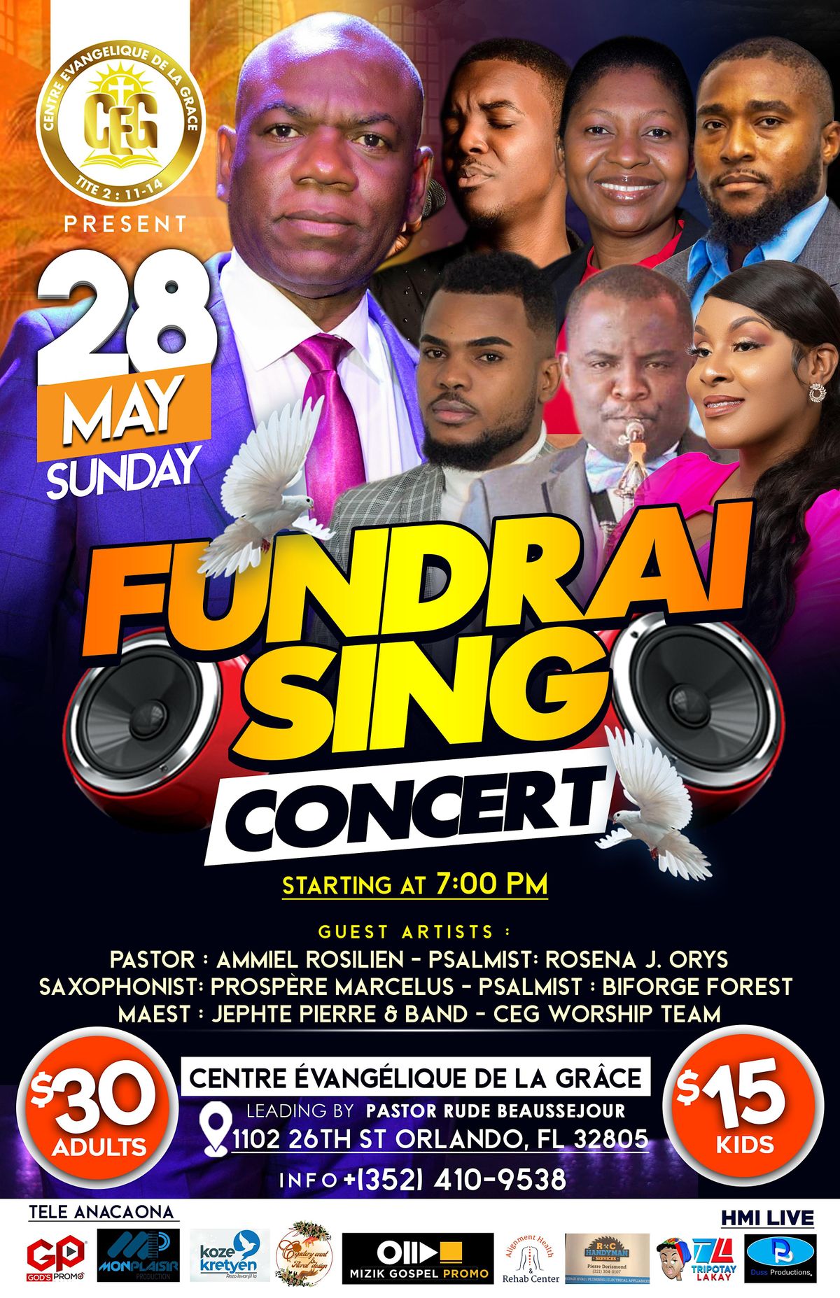 CEG Fundraising Concert, 1102 26th St, Orlando, FL 32805, 28 May 2023 ...