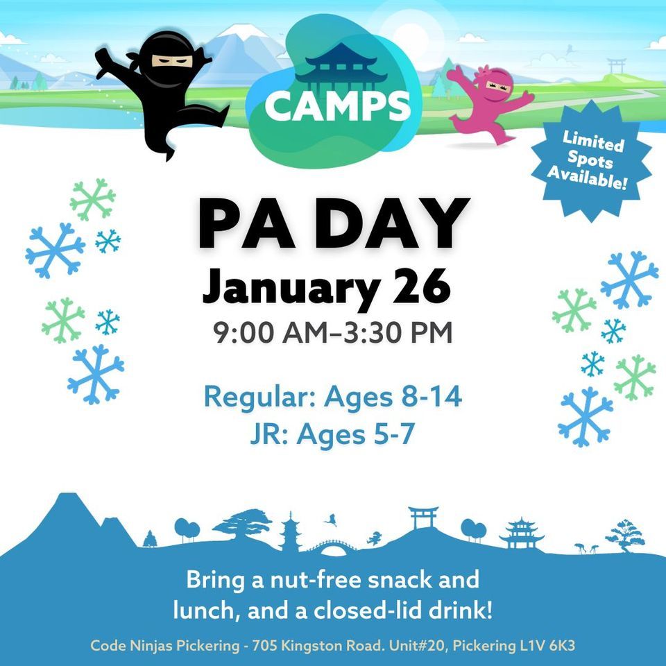 PA Day Camp, Code Ninjas Pickering, January 26 2024 | AllEvents.in