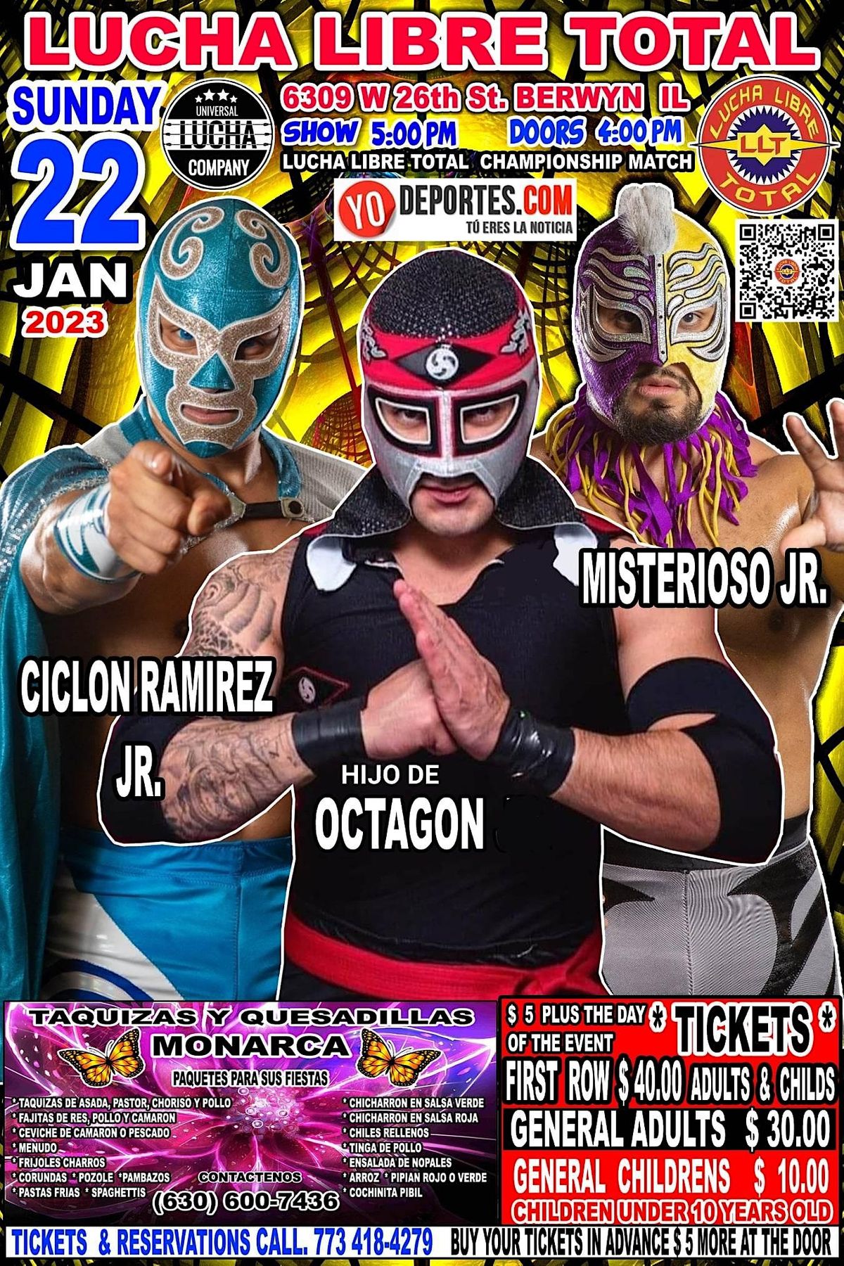 Lucha Libre Total - Ciclon Ramirez Jr, Hijo de Octagon, Misterioso Jr ...