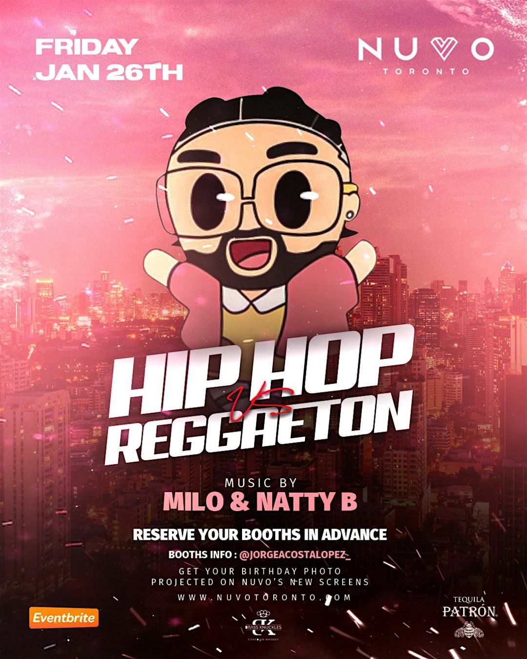 Hip Hop Vs Reggaeton @ Nuvo Toronto, Nuvo Toronto, 26 January to 27 ...