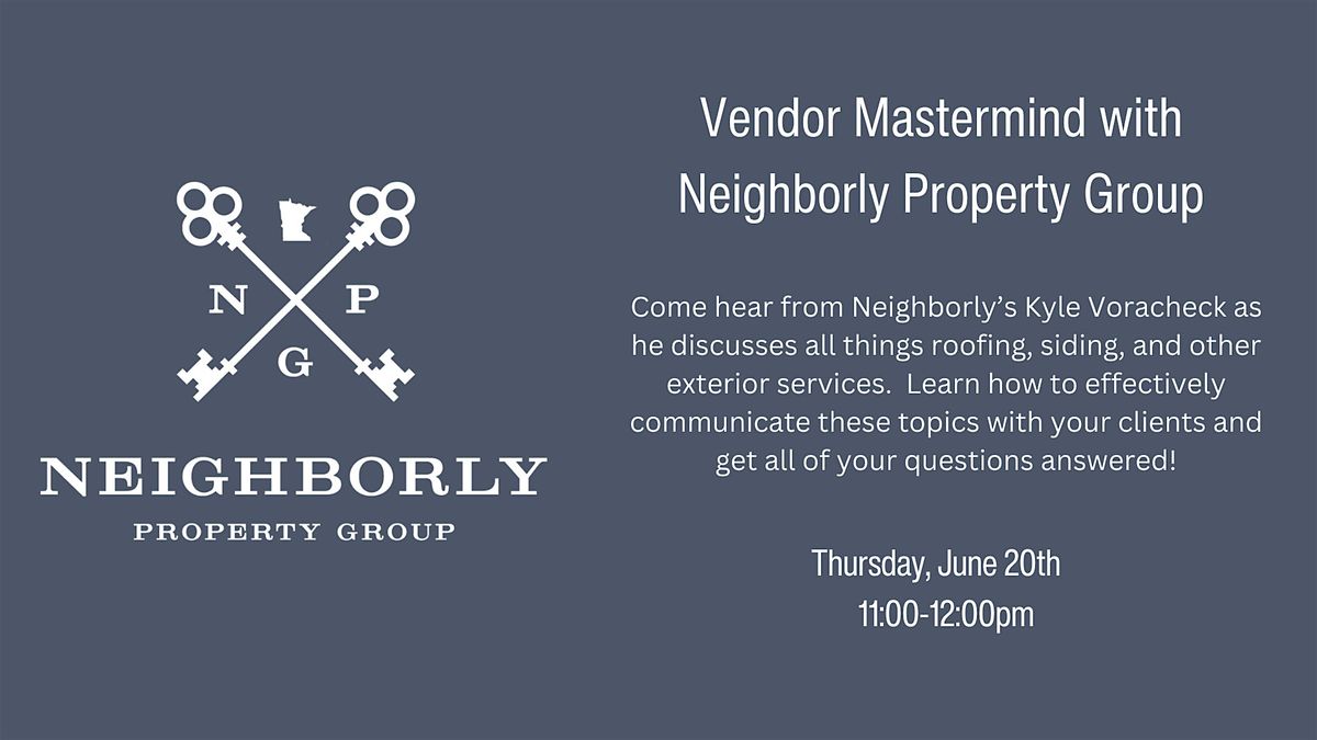 Vendor Mastermind: Neighborly Property Group, Keller Williams Realty ...