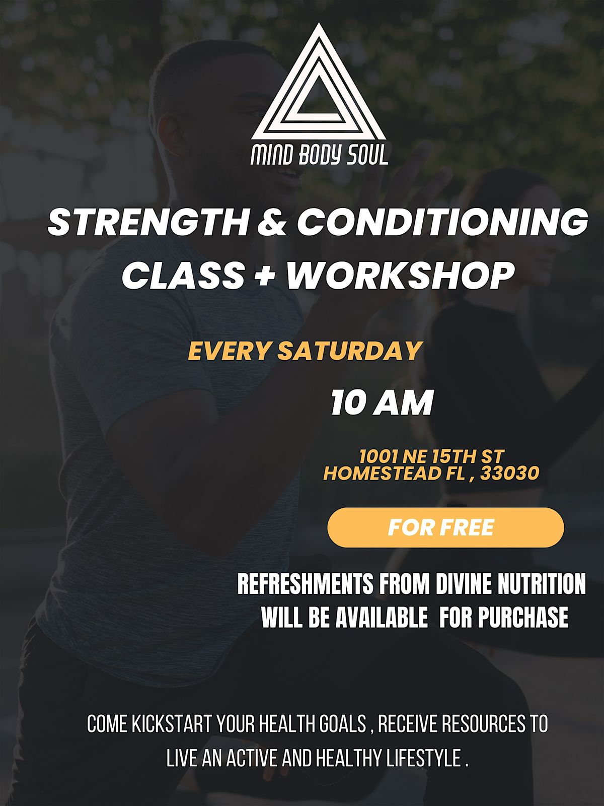 Strength & Conditioning class and Workshop, King Jesus Universal Ministries, Homestead, 9 March ...