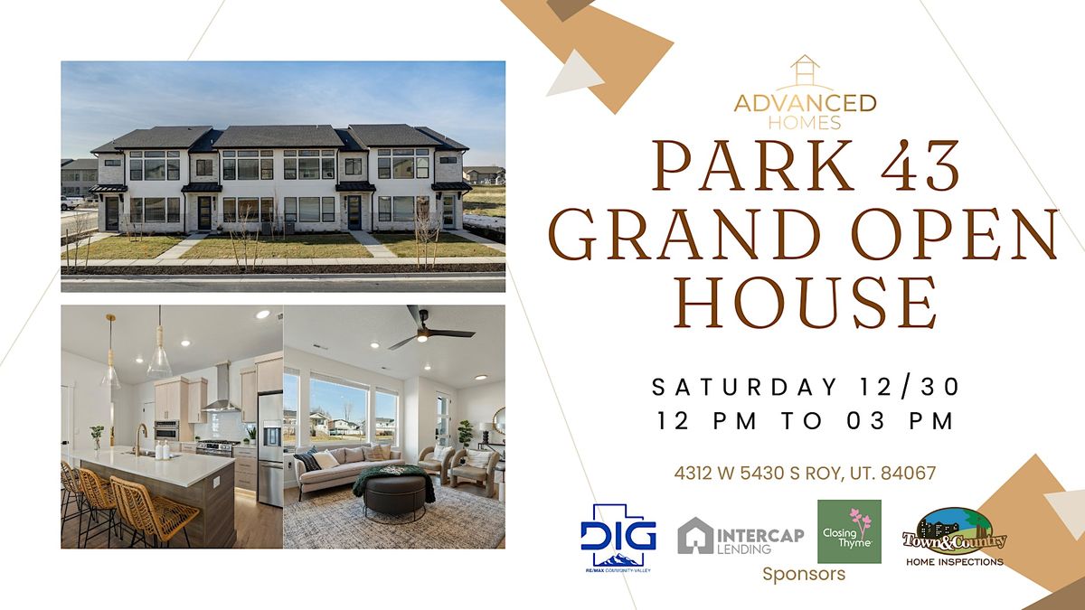 Park 43 Grand Open House, 4312 W 5430 S, Roy, UT 84067, USA, 30 ...