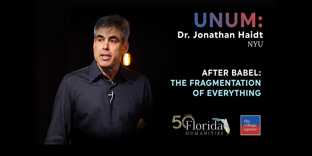 The Fragmentation of Everything with Jonathan Haidt, February 13 2024 ...