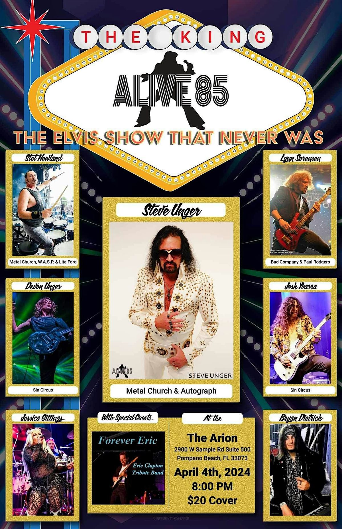 Alive 85 Elvis Tribute supported by Forever Eric Clapton Tribute band ...
