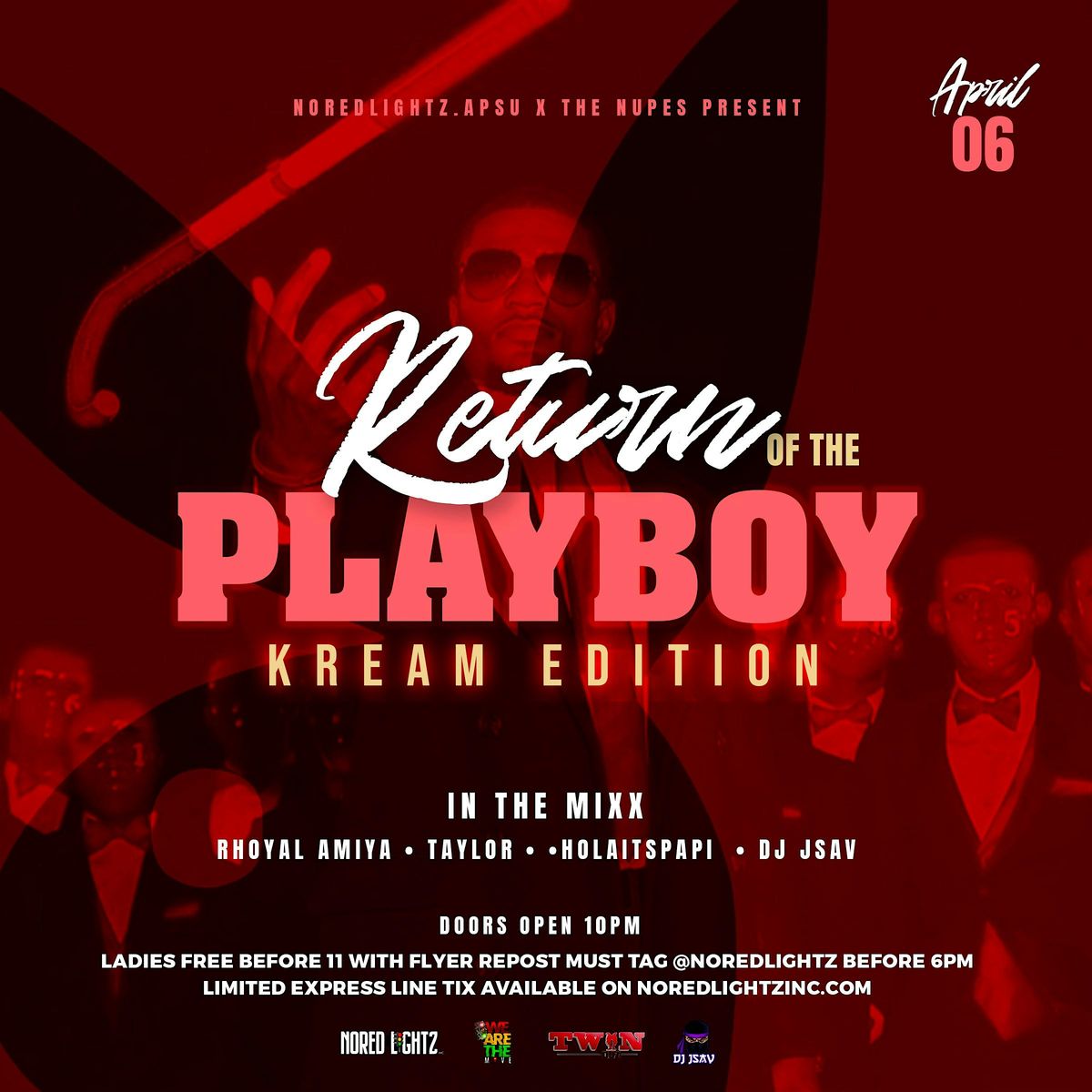 Return of the Playboy : Kream Edition, 6 April to 7 April | AllEvents