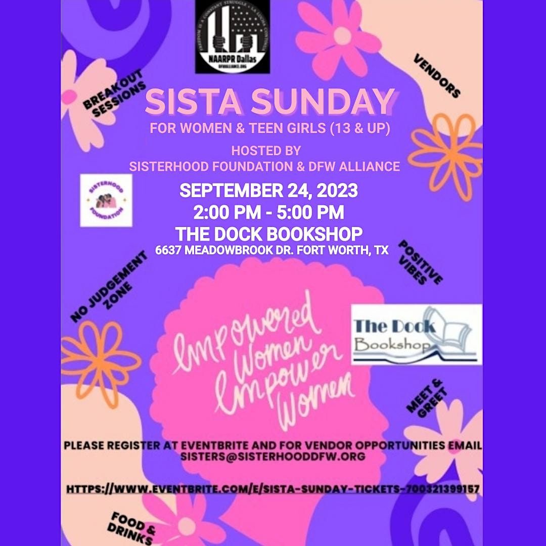 SISTA SUNDAY, The Dock Bookshop, Fort Worth, 24 September 2023 | AllEvents