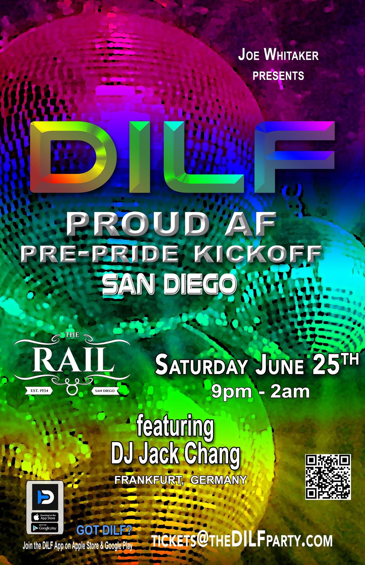 DILF San Diego "PROUD AF" by Joe Whitaker Presents, The Rail, San Diego ...