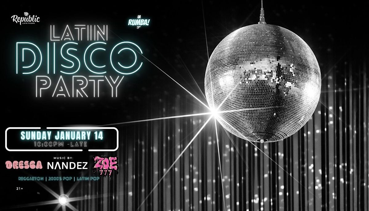 RUMBA LATIN DISCO PARTY, Republic Latin Fusion, Brooklyn, 14 January to ...