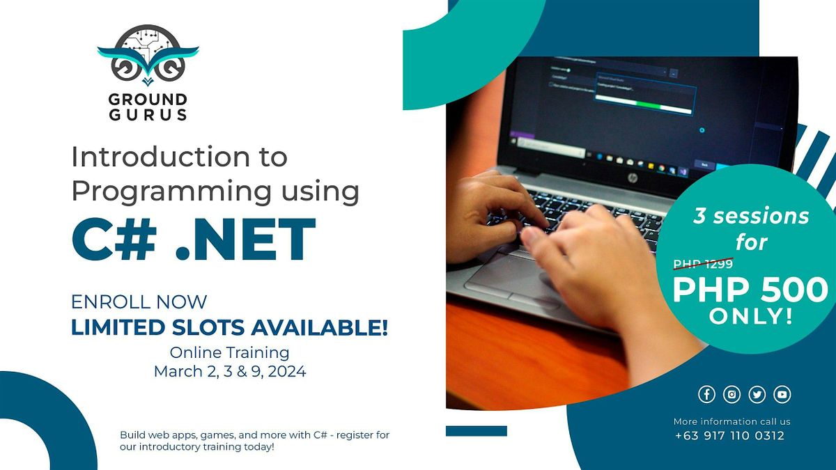 Introduction to programming using c# .NET (PAID TRAINING), March 2 to ...