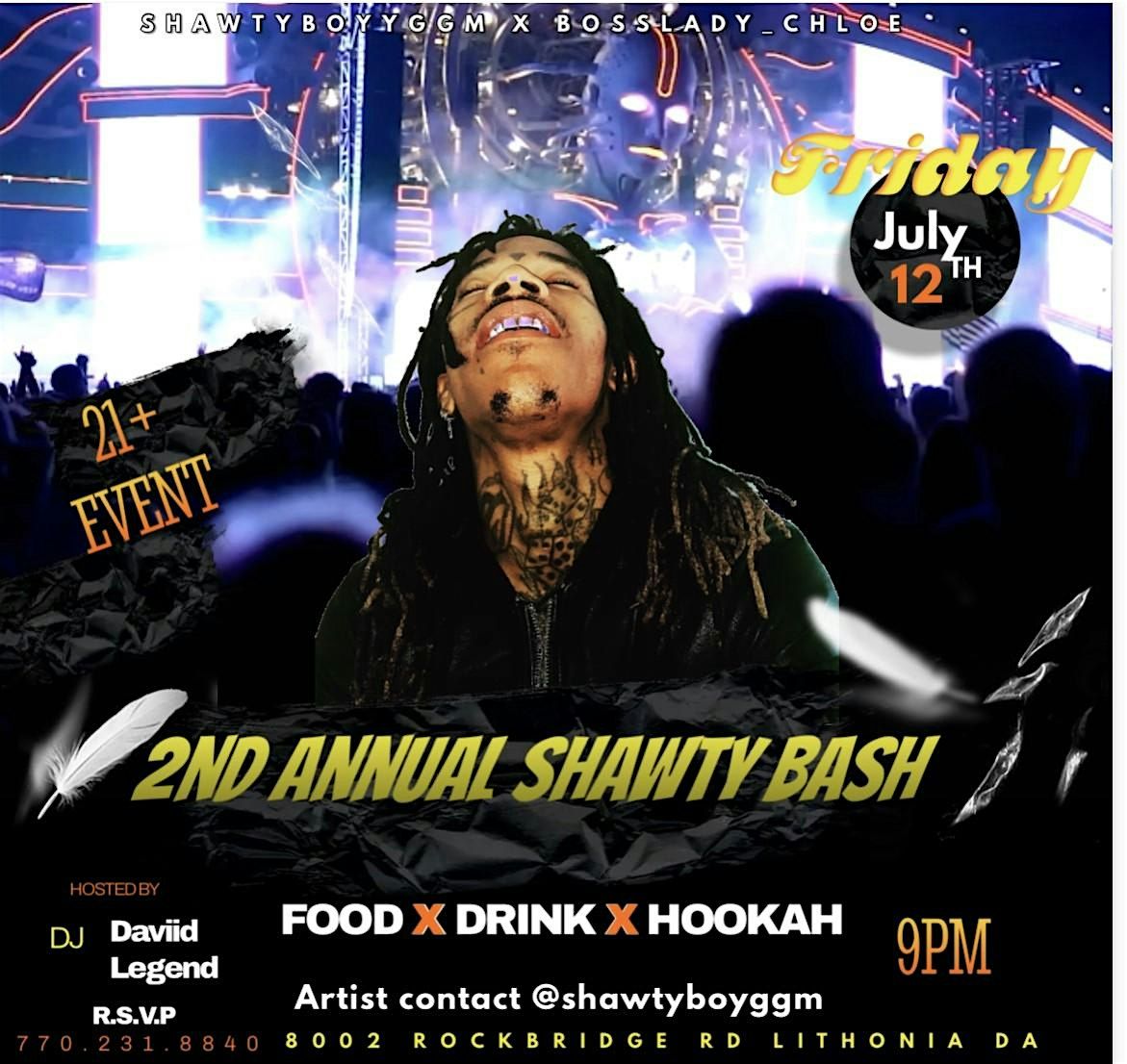 2nd Annual Shawty Bash, Glow Bar ATL, Lithonia, 12 July to 13 July ...