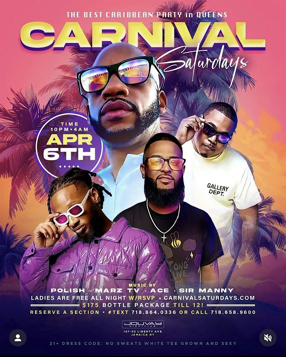 Dj Polish invades “Carnival Saturdays” (ladies free all night w rsvp ...