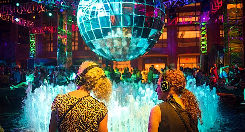 Quiet Clubbing Party, 230 Fifth Rooftop Bar, New York, 22 March to 23 ...