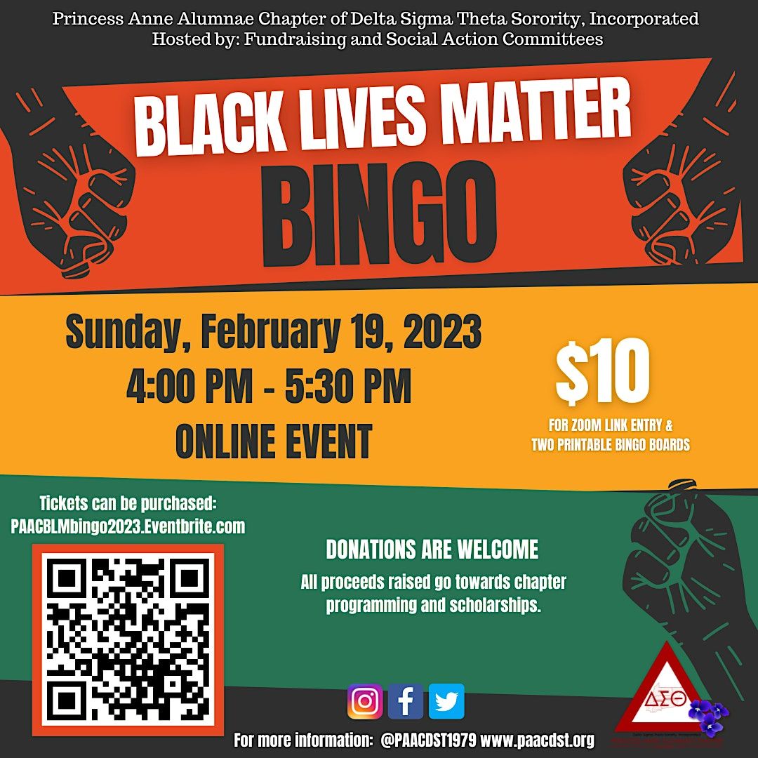BLM Bingo 2023, February 19 2023 | Online Event | AllEvents.in