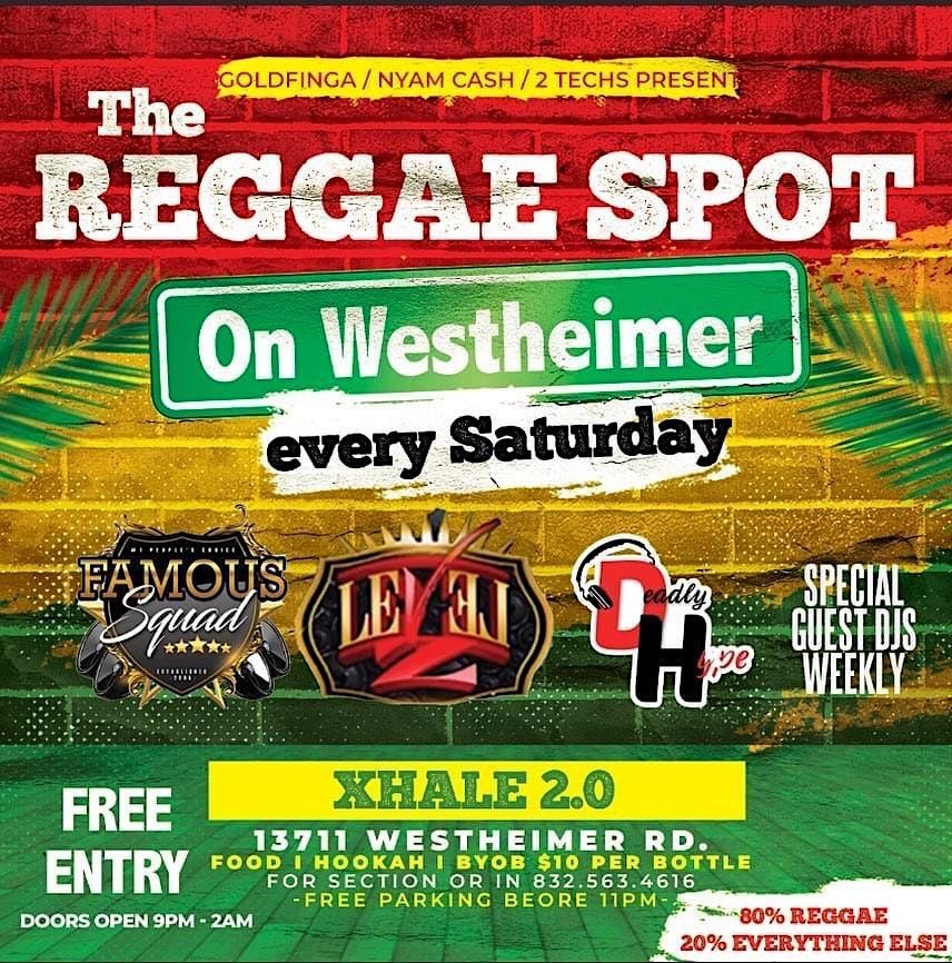 The Reggae Spot on Westheimer, Xhale Cafe & Hookah Lounge, Houston, 2 ...