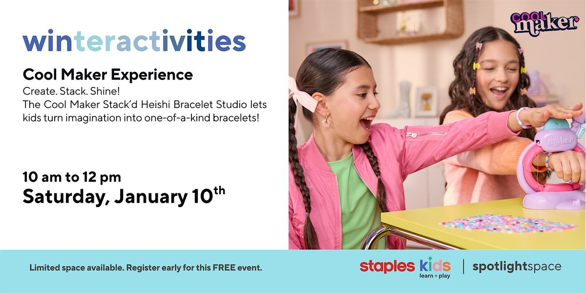 Cool Maker Experience at Staples Calgary University Store 462, Staples ...