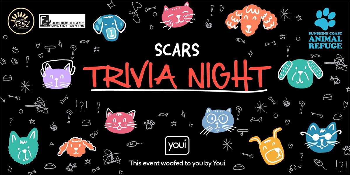 Trivia for SCARS, Sunshine Coast Function Centre, Caloundra, 9 February ...