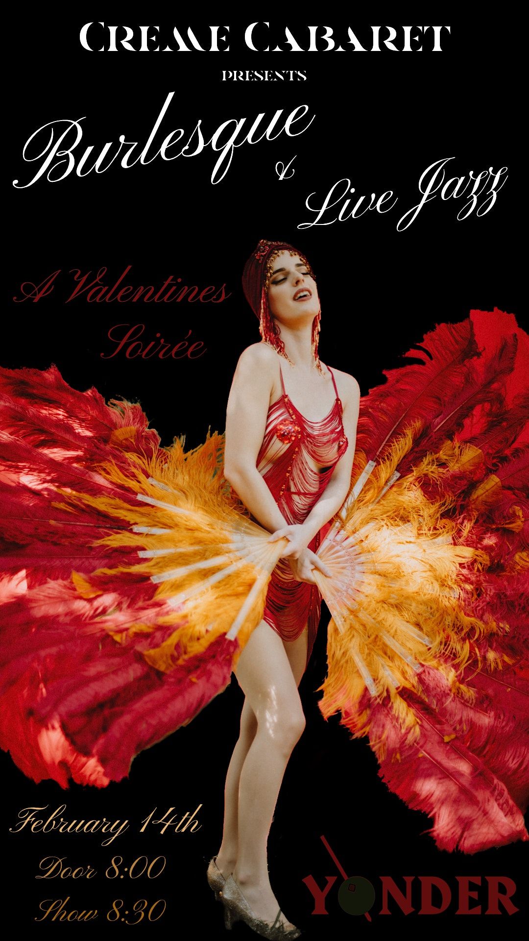 BURLESQUE & LIVE JAZZ A Valentine’s Soirée, Yonder: Southern Cocktails ...