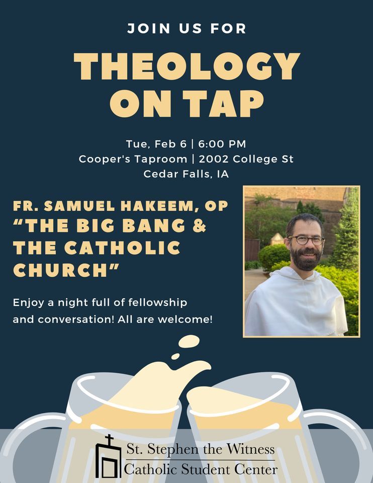 Theology on Tap with Fr. Samuel Hakeem!, Cooper’s Taproom, Cedar Falls ...