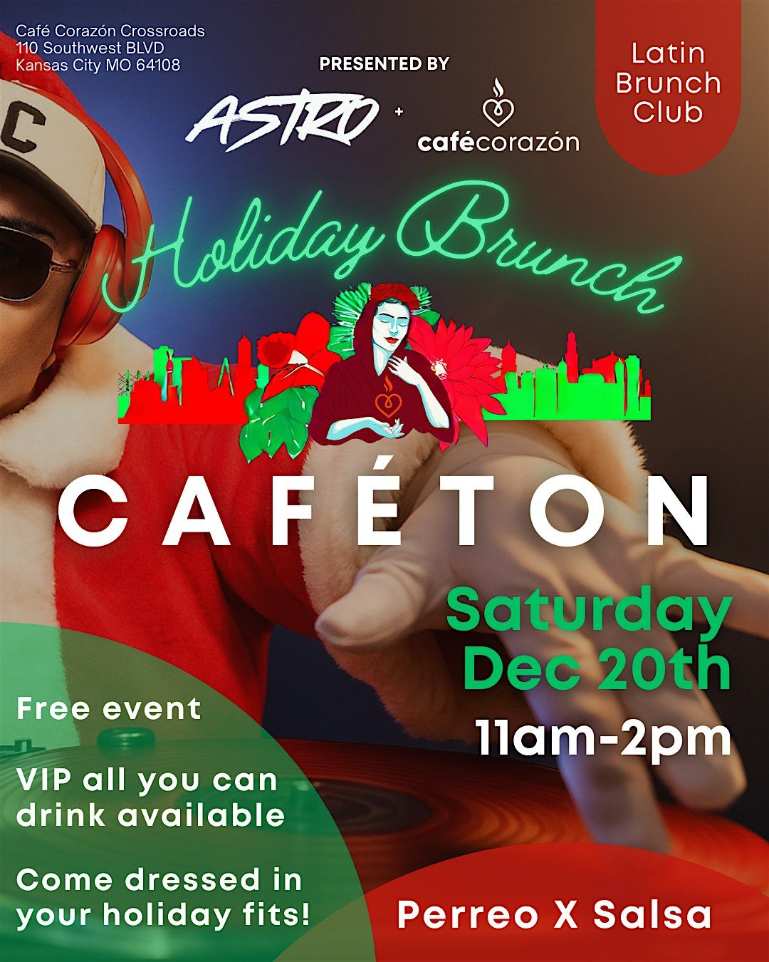 CAFÉTON: HOLIDAY BRUNCH PARTY , Café Corazón, Kansas City, 20 December ...