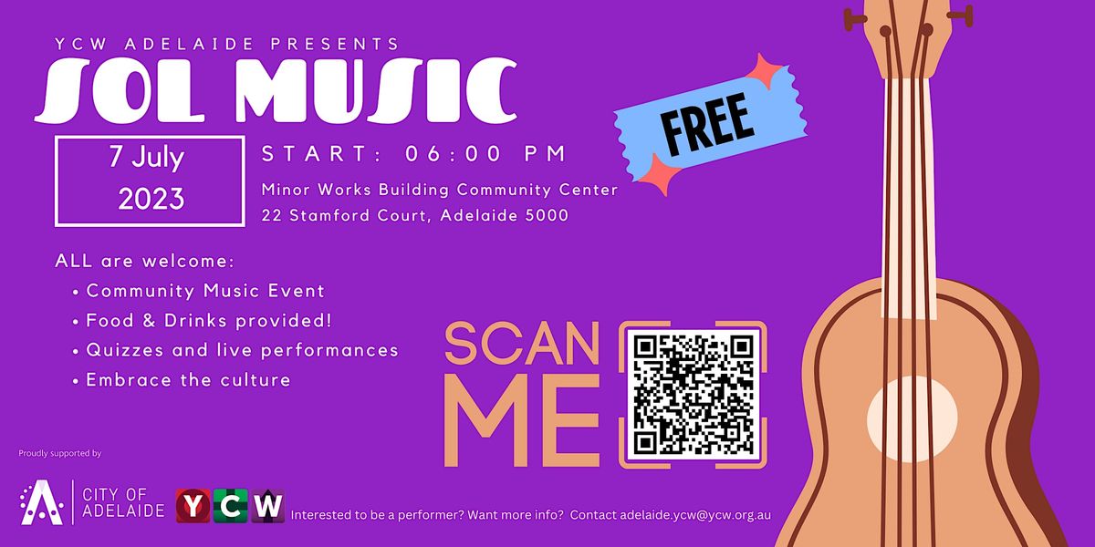 Sol Music - July 2023, Minor Works Building, Adelaide, 7 July 2023 ...