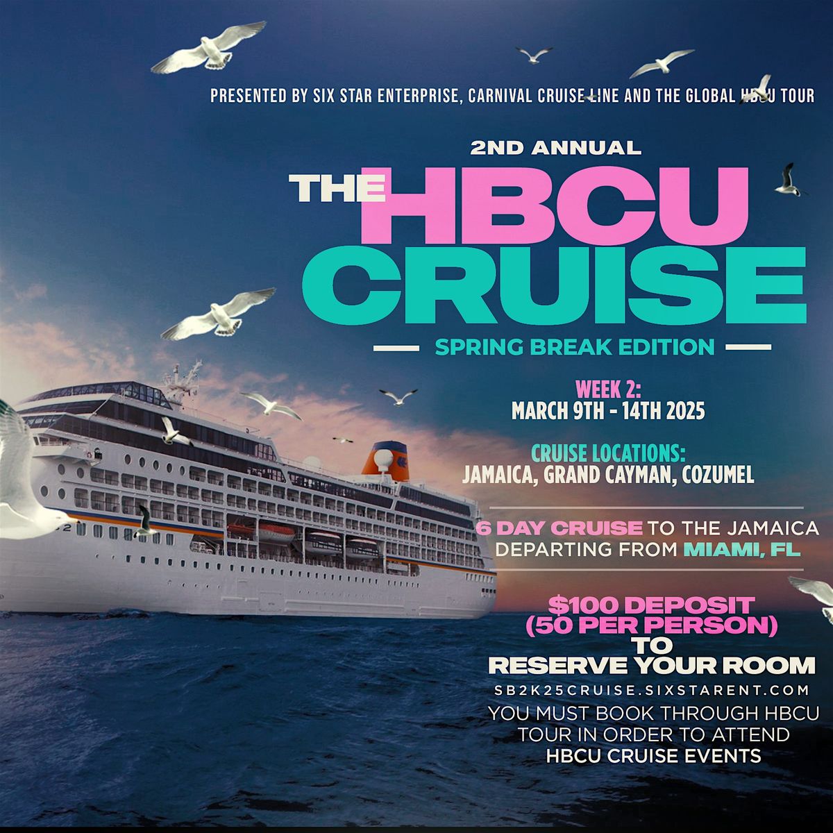 The HBCU CARNIVAL Cruise JAMAICA 6-DAY FROM MIAMI, FL, PortMiami, 9 ...