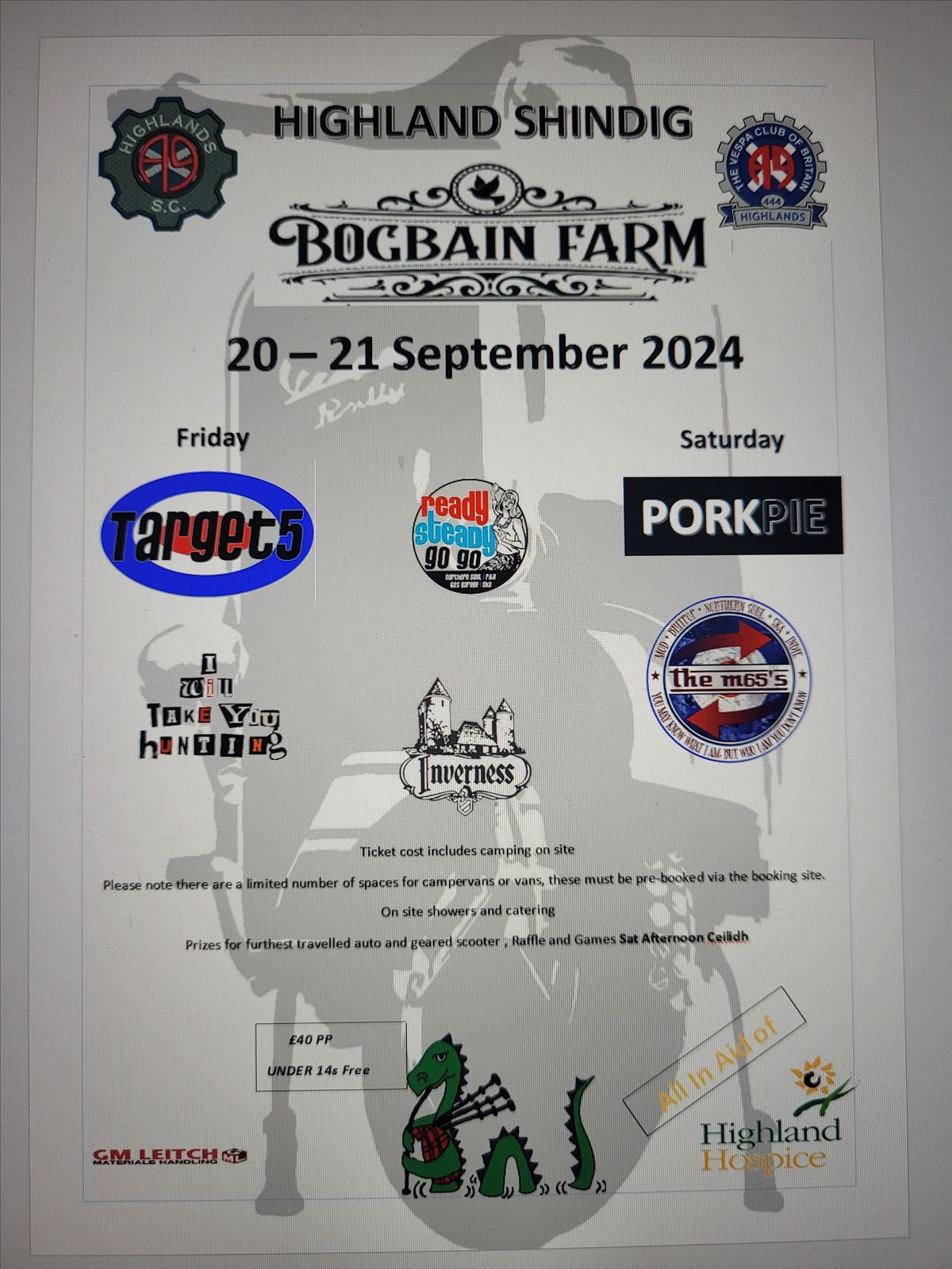 Highland Shindig, Bogbain Farm, INVERNESS, 20 September to 22 September ...