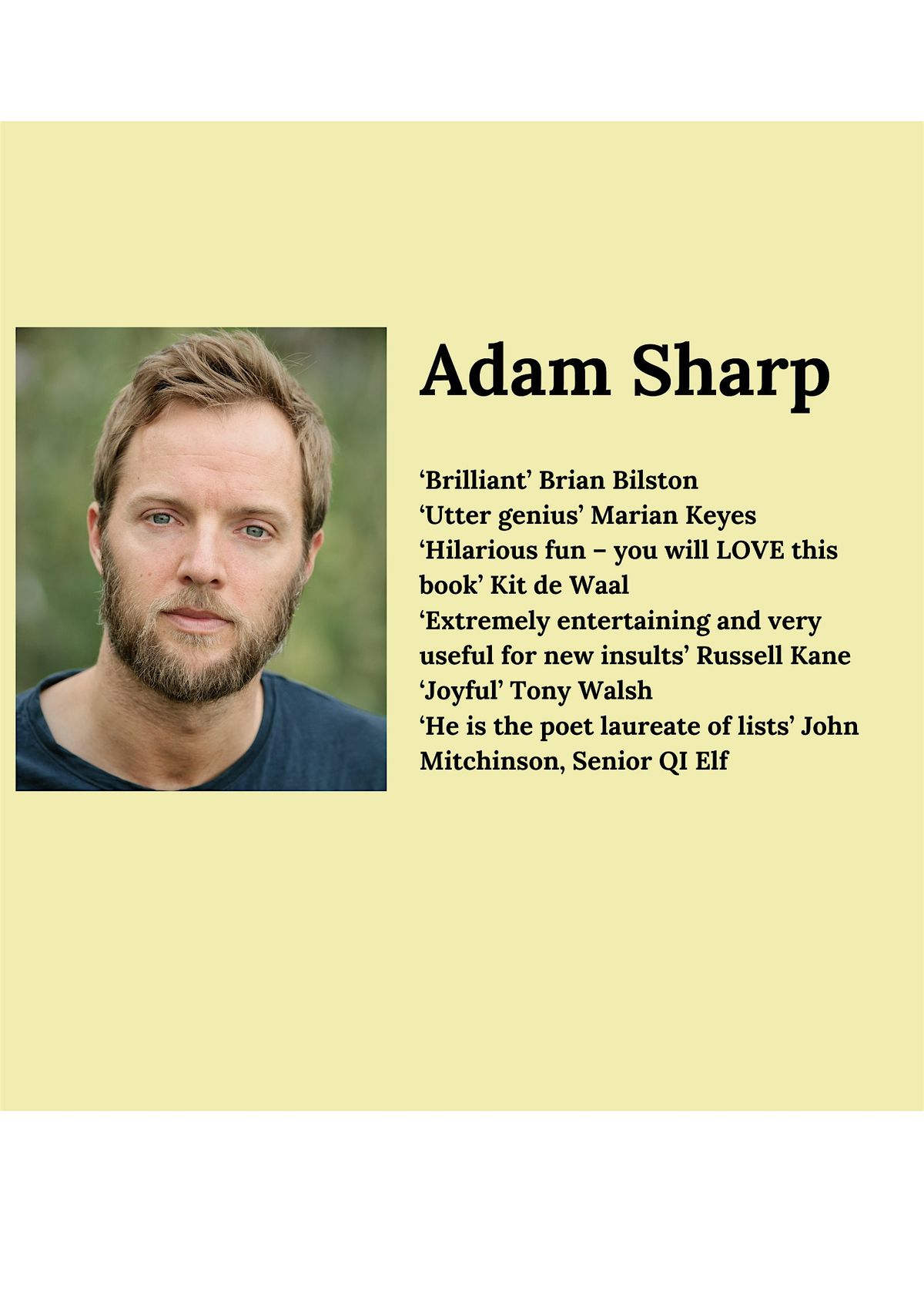 Lists But Not Brahms with Adam Sharp, Bewick Hall, Level 2, Newcastle ...