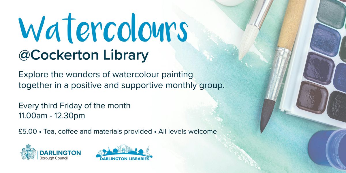 Darlington Libraries: Adult Watercolour Painting @ Cockerton Library ...