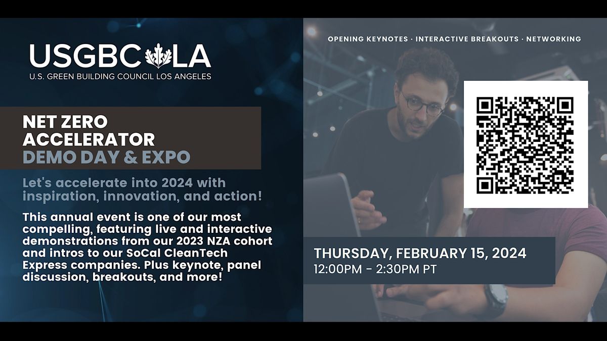 Net Zero Accelerator (NZA) Annual Demo Day, February 15 2024 | Online ...