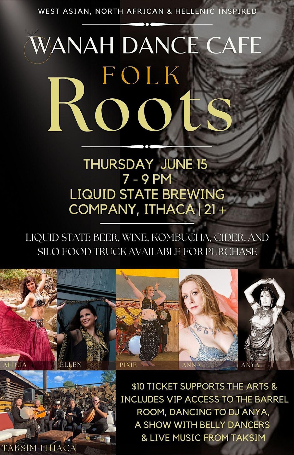 Wanah Dance Cafe: Folk Roots, Liquid State Brewing Company, Ithaca, 15 ...