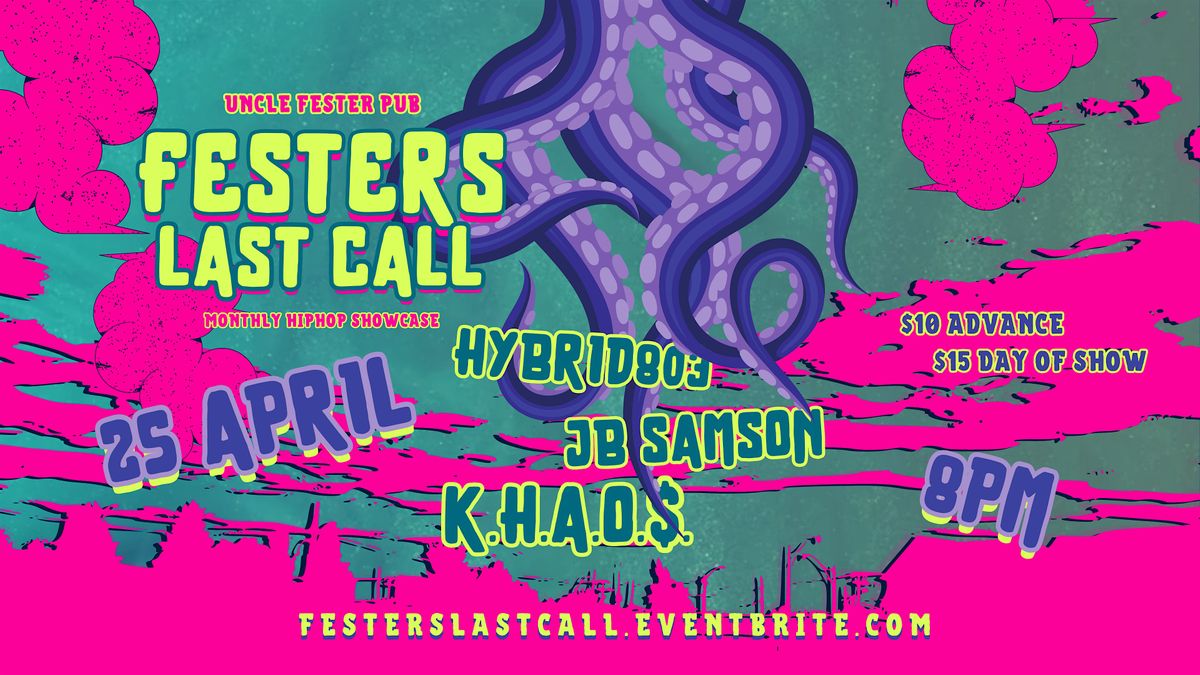 FESTERS LAST CALL, Uncle Fester's Sports Bar, Columbia, 25 April 2024 ...
