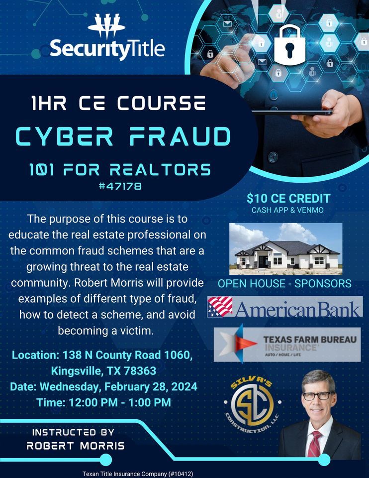 Cyber Security Class, 138 N County Road 1060 Kingsville, Tx. 78363, 28 ...