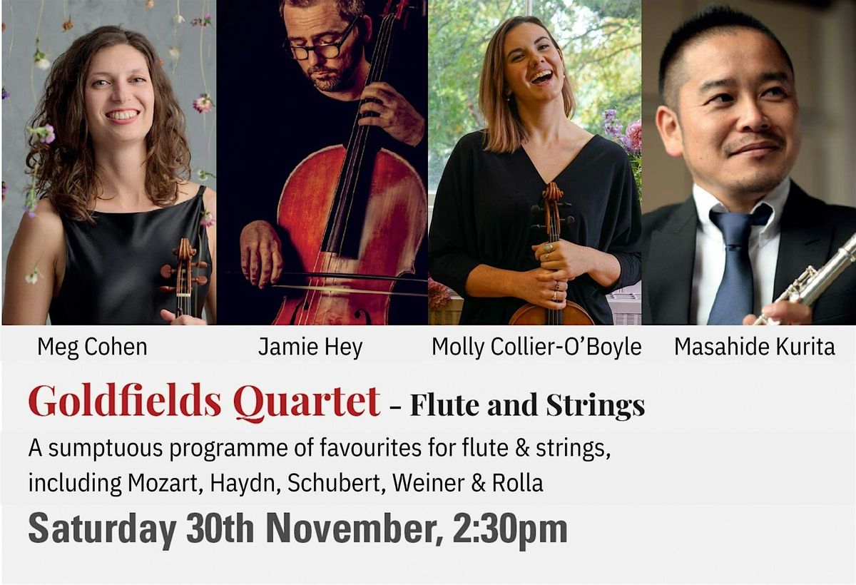 Goldfields Quartet - flute , violin, viola and cello, Opus30 ...