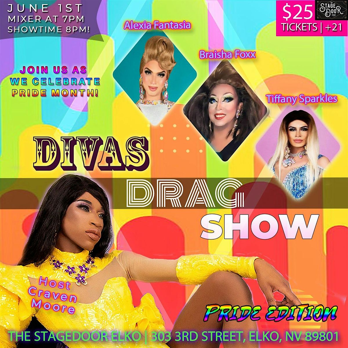 DIVAS! Drag Show: Pride Month Extravaganza (Saturday Night), 303 South ...