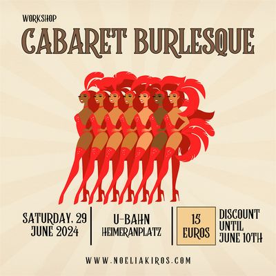 Cabaret Burlesque Workshop, Studio Rebecca | Tanzstudio Rebecca ...