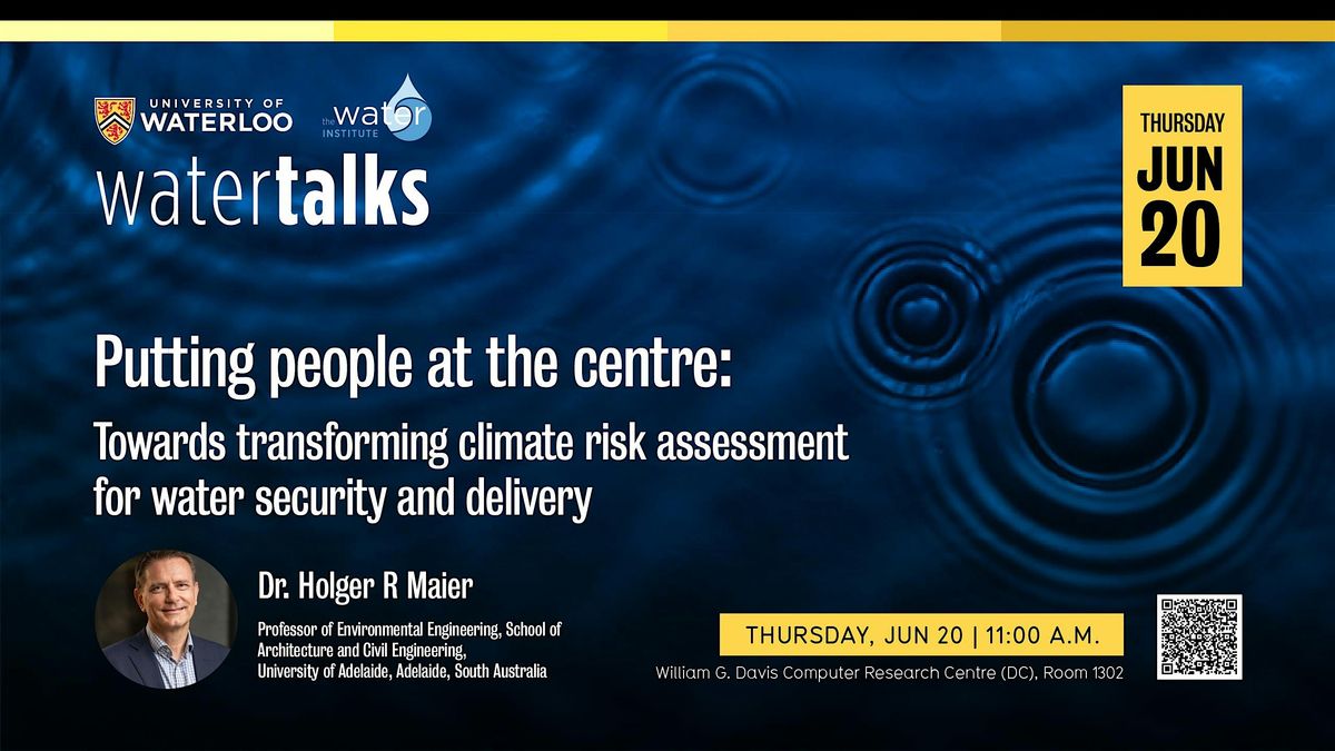WaterTalk: Putting people at the centre: Towards transforming climate ...