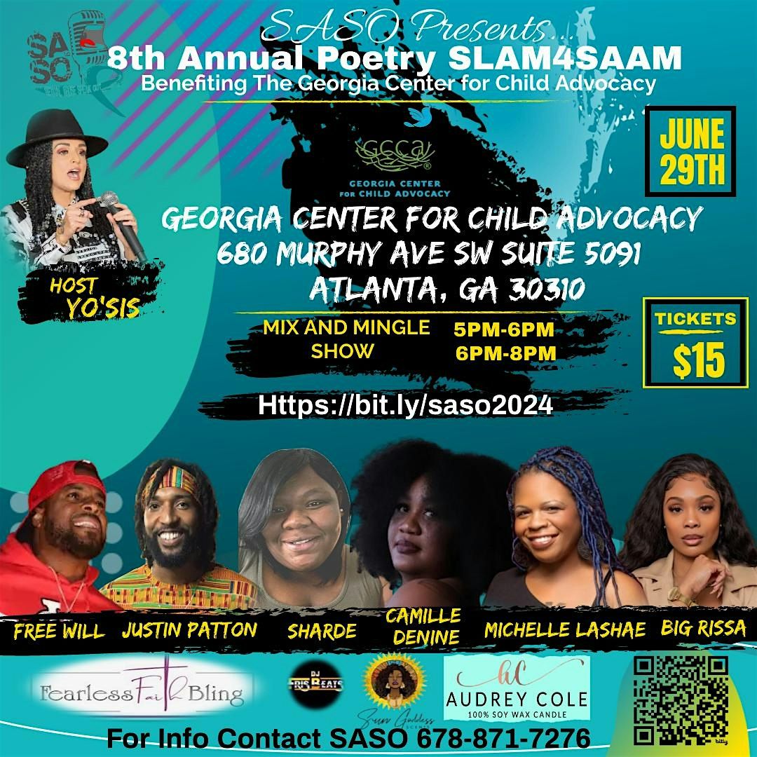 8th Annual Poetry Slam4SAAM, Georgia Center for Child Advocacy, Inc ...